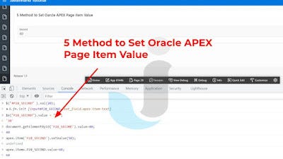 5 Methods to Set Oracle APEX Page Item Value | Medium