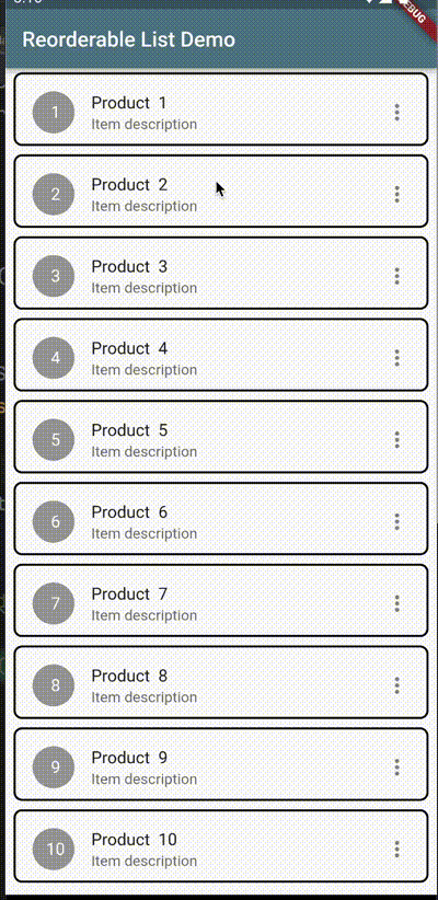 Flutter Implement Reordering Functionality In Your Lists By Roshni Verma Medium