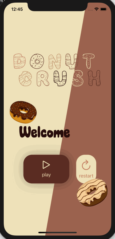 消除甜甜圈！. Donut Crush 類似 Candy… | by BananaChiu | 海大 SwiftUI iOS / Flutter App 程式設計 | Medium