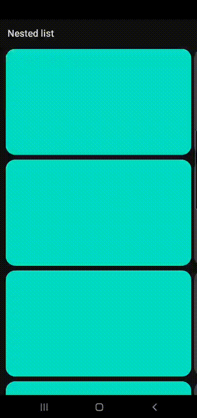 Android: Scrolling two RecyclerViews in the same direction (nested scrolling inside items) | by ...