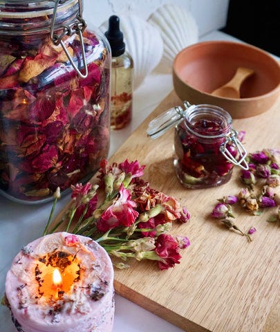 Homemade Rose-Infused Oil. Roses are divine. They offer so much to ...