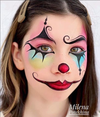 50+ Easy Clown Face Makeup Ideas. Original Post… | by Jest Paint | Medium