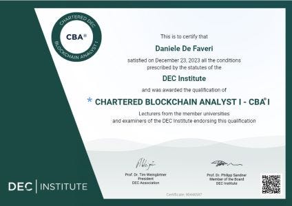 The Empowerment of CBA© Certification: Value and Benefits of ...