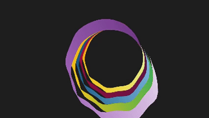 How to Create Dynamic Gradient Ribbons with WebGL and p5.js | by Banyapon Poolsawas | Medium