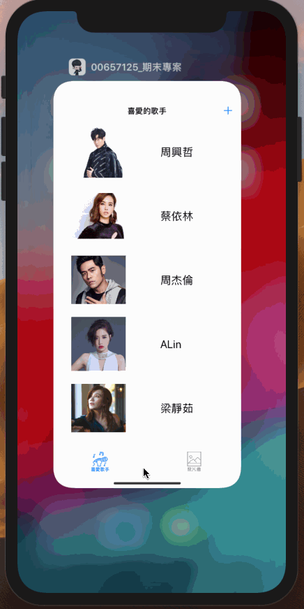 期末 App — 記錄喜歡的歌手! 1 App 操作的動畫影片 必備 By 林怡萱 海大 Swiftui Ios Flutter App 程式設計 Medium