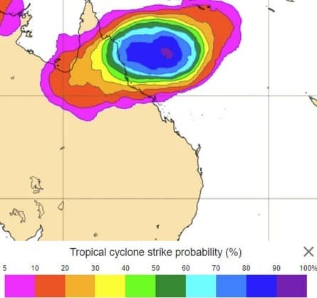 Tropical cyclone Jasper gradually intensifying, with Qld region between ...