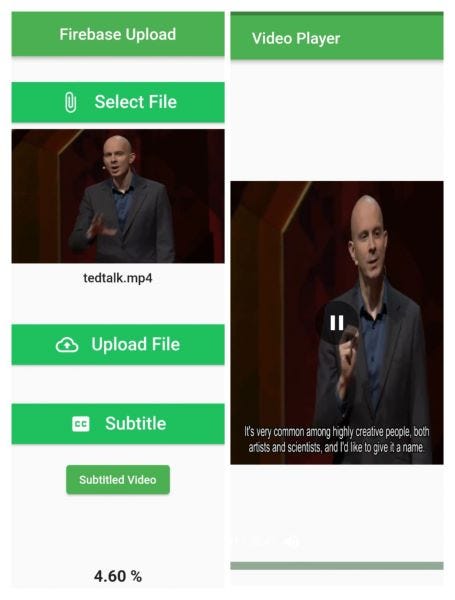 Live Subtitles/Live Captions. Flutter App with Firebase Storage | by ...