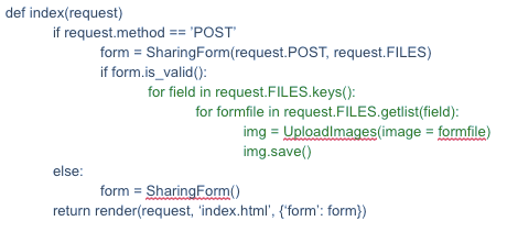 Upload multiple images to DB from a Django form | by Angie Güemes | Medium