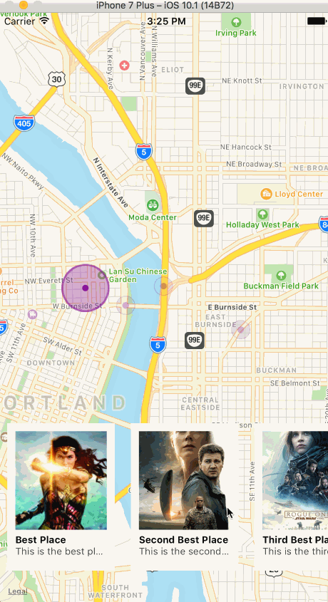Build a Map with Custom Animated Markers and Region Focus when Content ...