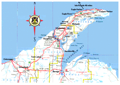 Michigan Upper Peninsula Map - Exploring the North - Medium