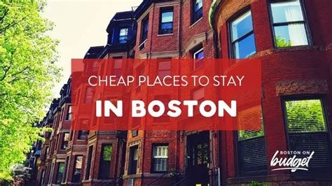 Top 5 Cheap Places To Stay In Boston Reddit | Budget-Friendly Options ...