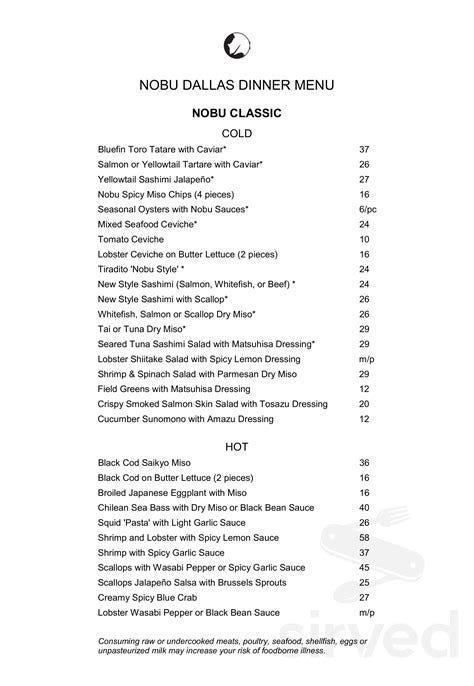Nobu Las Vegas at Virgin Hotel Menu: A Culinary Journey | by ...