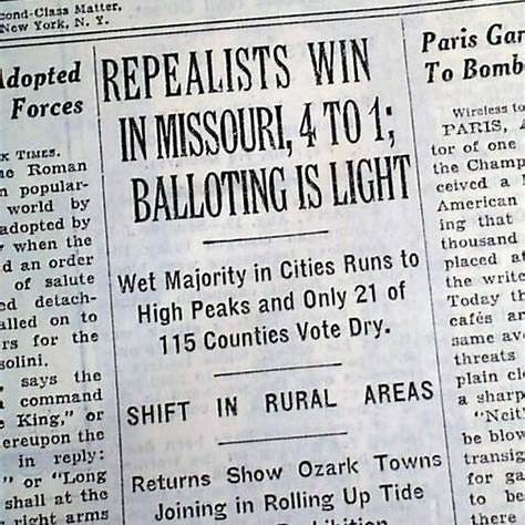 Prohibition Reading Response In 1918, the St. Louis Post-Dispatch ...