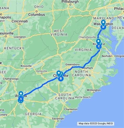 Top 5 Best Driving Routes from Atlanta to Washington DC | by ...
