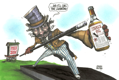The modern-day snake oil salesman | by Harry Crane | Medium
