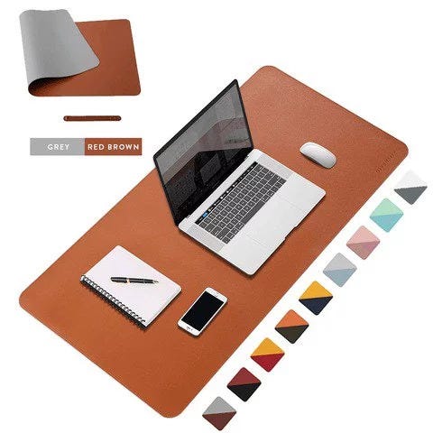 Boost Your Workspace with the Double Sided Leather Desk Matt: The ...