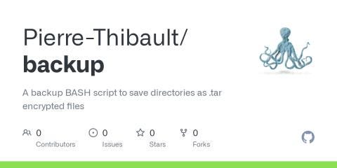 A backup bash script. I had difficulties doing a backup of my… | by Pierre Thibault | Nov, 2024 ...