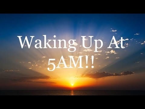 How To Wake Up at 5 A.M. Every Day | by abilasha ur | Medium