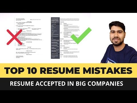 Top 10 Resume Mistakes to Avoid for Experience and Fresher | by Kunal ...
