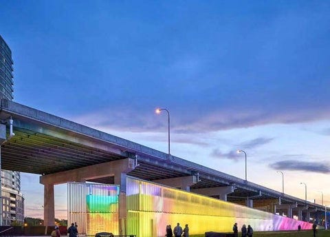 Next-Level Exhibition Design with Radiant Iridescent Acrylic Sheets ...