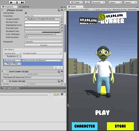 How to : smoothly rotate an object over time with a single button click ...