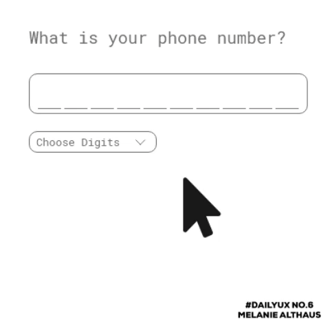Daily UX Challenge #6 — Worst Phone Number Input | by Melanie Althaus ...