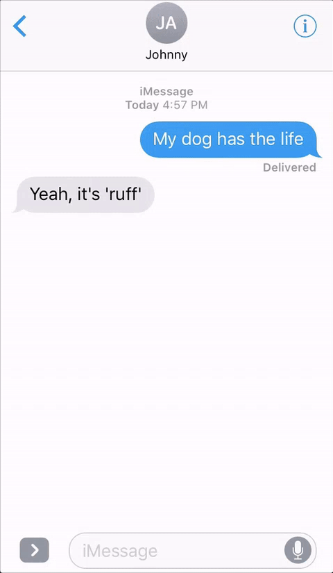 Send a quick reply in iMessage. iOS 10 has lots of new fun things in ...