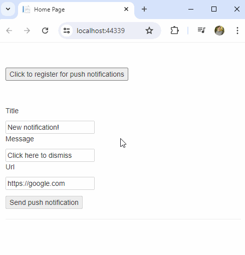 How to send web browser push notifications using service workers, WebPush and C# .NET | by Joe ...