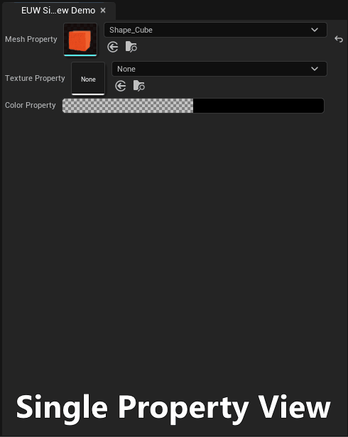 Selectors and pickers with drag’n’drop support in UE: a Single Property ...