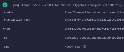智能合約 — Solidity 變數型態消耗gas比較 (uint256 vs uint8) | by WeiYun | Medium