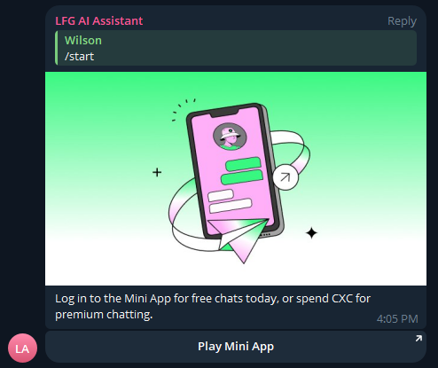 How to engage CharacterX TG Bot?. First Thing First 【To start】 | by LFG ...