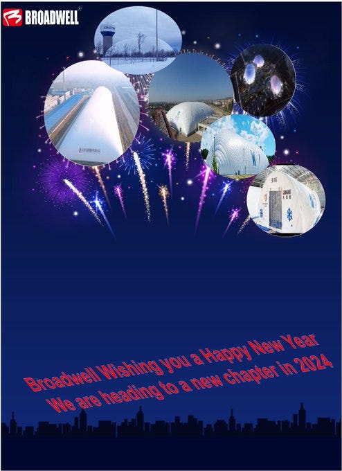 Broadwell Celebrates New Year with you - Broadwell Air Dome - Medium