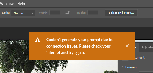 Photoshop Generative Fill Error Solved | by Mehmet Can | Medium
