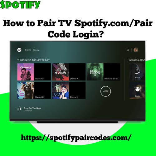 How do I pair a TV Spotify.com/Pair code login? | by Alice Jones | Medium