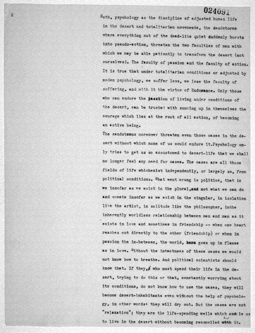 Hannah Arendt On the Oasis of Friendship | by The Hannah Arendt Center ...