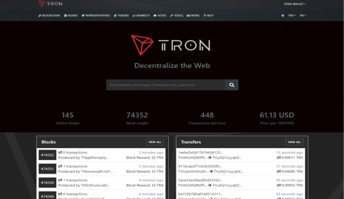 How to Create a Wallet on TRON’s Explorer | by TRON DAO | TRON | Medium