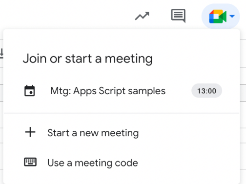 How to use Google Meet directly from Sheets Docs & Slides | by Baz ...