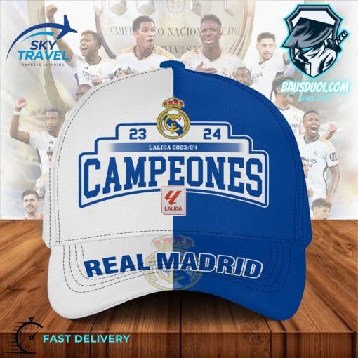 Real Madrid Campeones Laliga 2023 24 Classic Cap | by Bausduoi Boutique ...