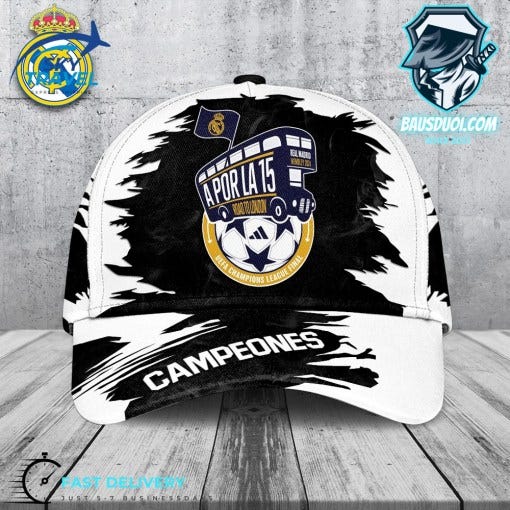Real Madrid CF A Por La 15 Classic Cap | by Bausduoi Boutique | May ...