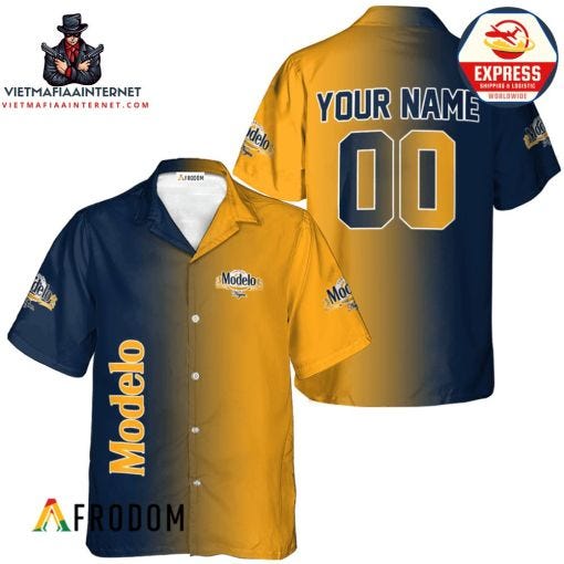Personalized Gradient Modelo Negra Hawaiian Shirt | by ...