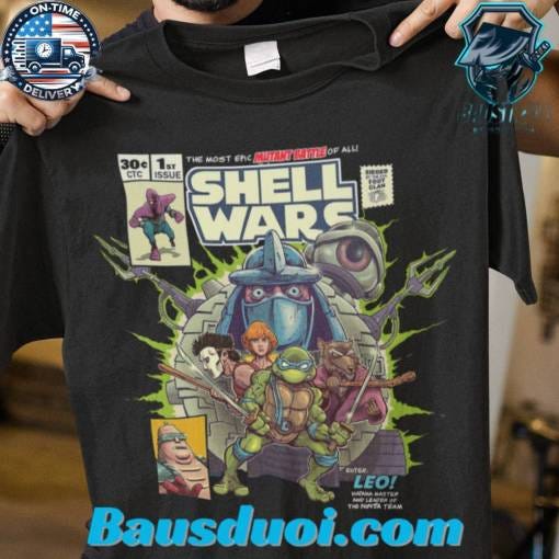 Shell Wars The Most Epic Mutant Battle Of All Tshirt | by Bausduoi Boutique | Mar, 2024 | Medium