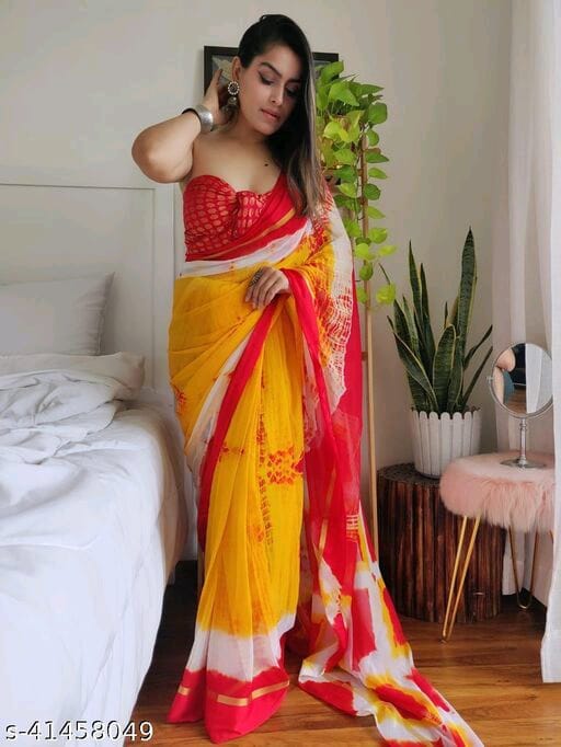 Embrace Elegance and Comfort with Blockart’s Pure Chiffon Sarees and ...