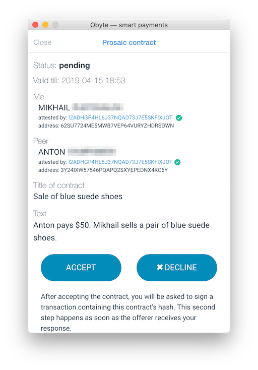 Introducing prosaic contracts. Today we are releasing version 2.7.0… | by Obyte | Obyte