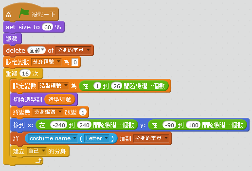 Scratch 遊戲：Dabble 猜單字遊戲(分身版). 接續之前的 Scratch 遊戲：Dabble… | by Ping-Lun Liao | Medium