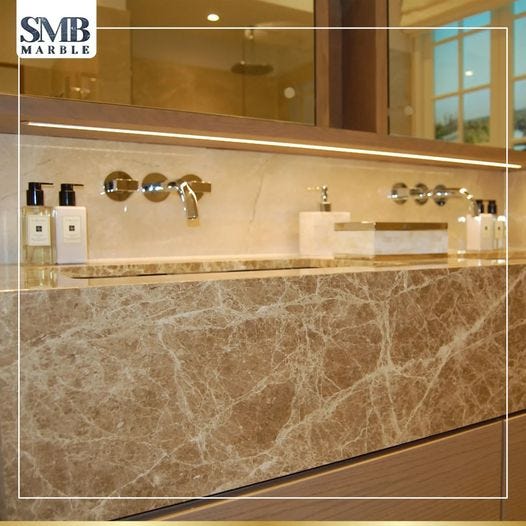 Marble Design In Pakistan. Light Emperador Marble | by SMB MARBLE | Apr ...