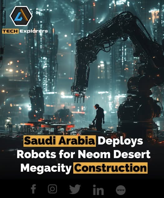 Saudi Arabia Deploys Robots for Neom Desert Megacity Construction - The ...