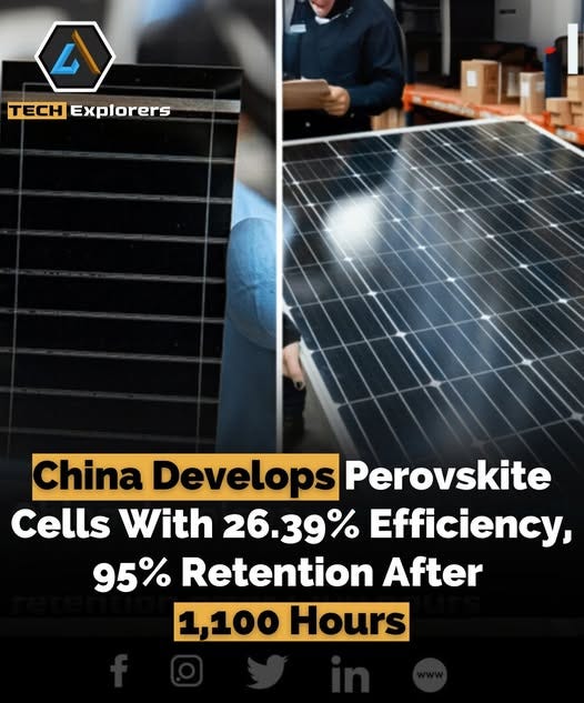 China Develops Perovskite Cells With 26.39% Efficiency, 95% Retention ...