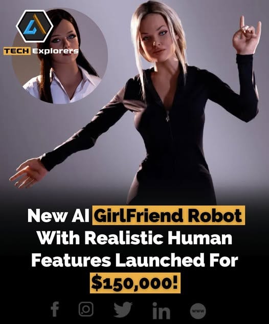 New Al GirlFriend Robot With Realistic Human Features Launched For $150,000! | by Tech Explorers ...