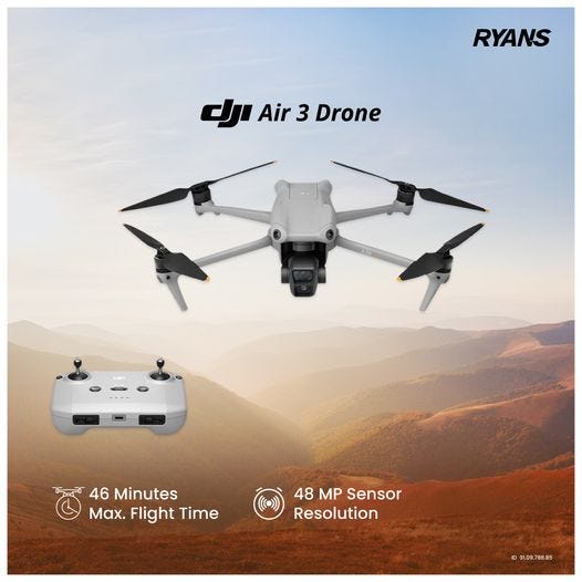 DJI Air 3 Drone 🚁 Enjoy your aerial photography with the DJI Air 3 ...