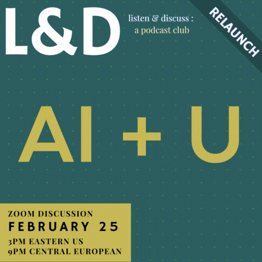 AI + U. No matter where you turn now, AI is… | by Kalliope Kat | Listen & Discuss | Medium